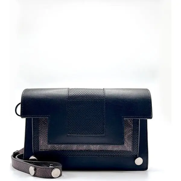 DOIZPE Frihed Cactus Luxe Crossbody Clutch - Black