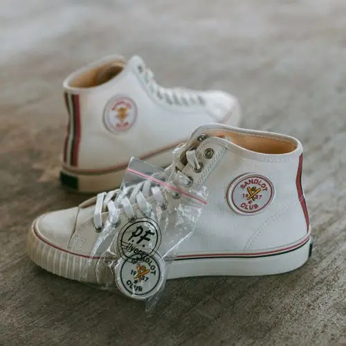 P.F. FLYERS Center High-top Sneakers - Antique White