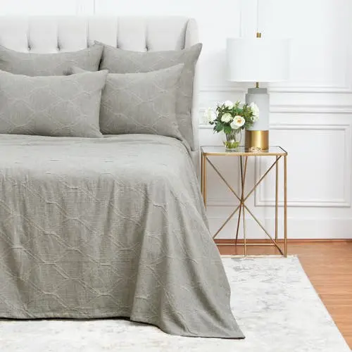 ELISABETH YORK Elaine Stone Cotton Pillow Sham