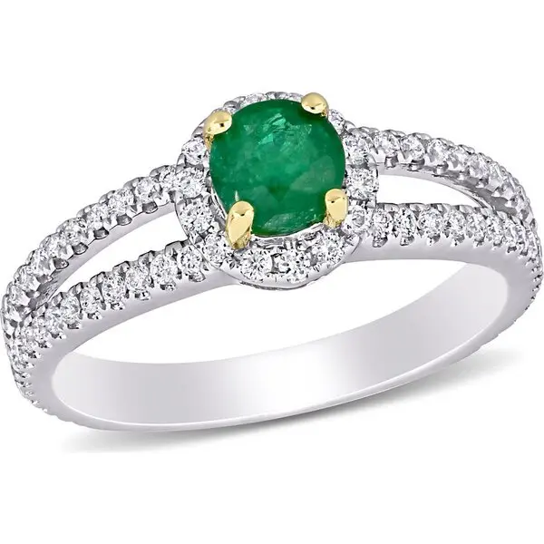 JULIANNA B. Diamond & 14k Ring - Emerald