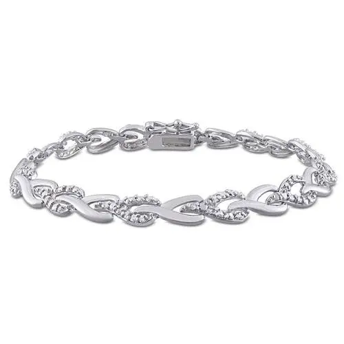 JULIANNA B. 1 Ctw Diamond Bracelet - Sterling Silver