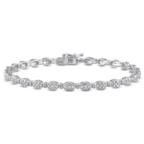 JULIANNA B. 1/2 Ctw Diamond Tennis Bracelet - Sterling Silver