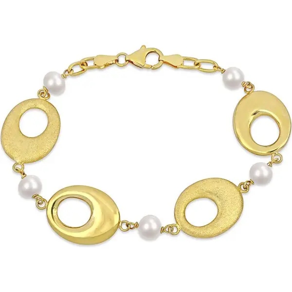JULIANNA B. Pearl Disc Station Bracelet - Cultured Pearl