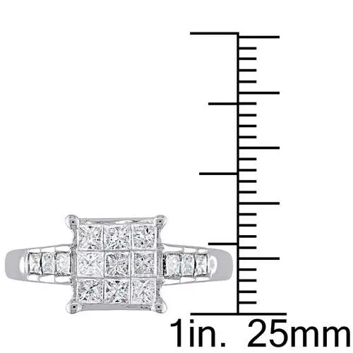 JULIANNA B. Diamond Princess Cluster Ring 14k