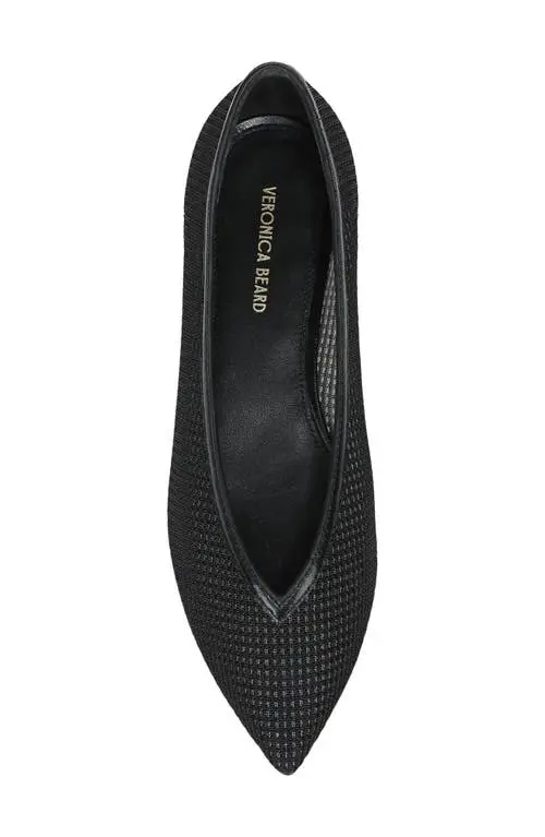 Veronica Beard Bancroft Pointed Toe Flat - Black