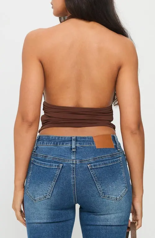 Princess Polly Plunge Cowl Neck Halter Top