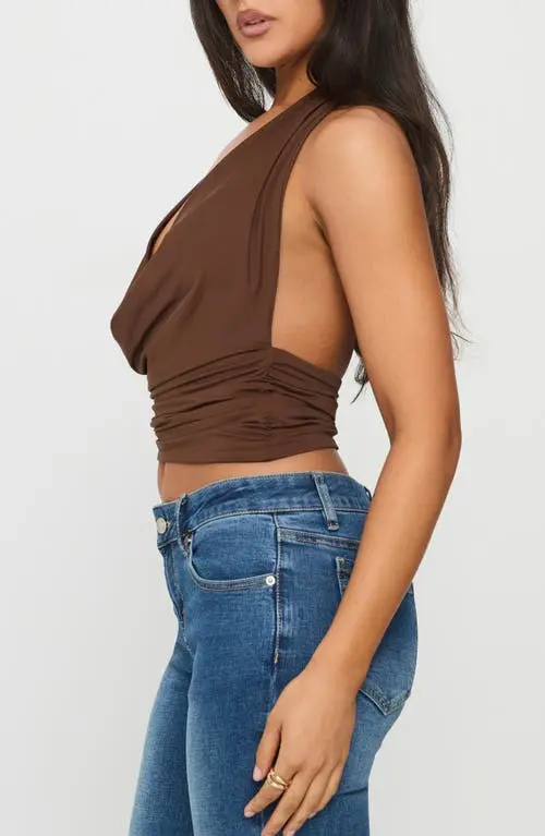 Princess Polly Plunge Cowl Neck Halter Top
