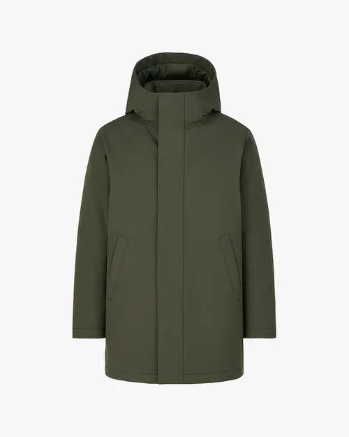 QUARTZ CO. Austin Hooded Insulated Winter Jacket - Sage