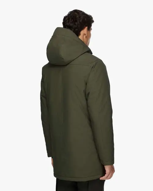 QUARTZ CO. Austin Hooded Insulated Winter Jacket - Sage