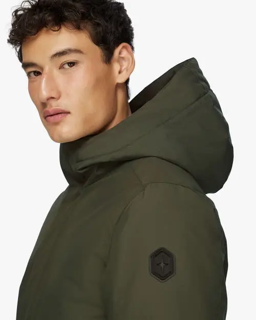 QUARTZ CO. Austin Hooded Insulated Winter Jacket - Sage