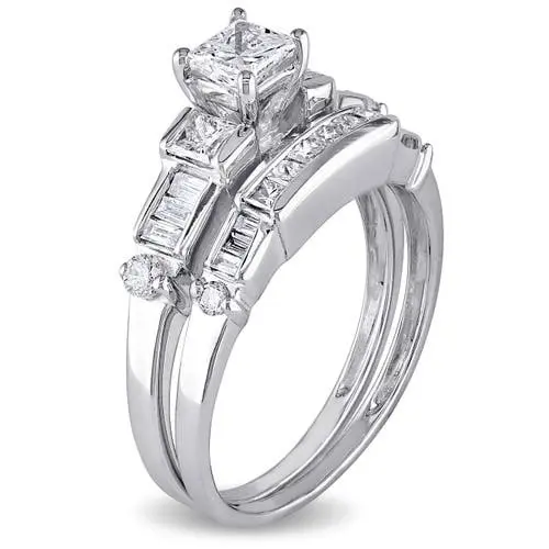 JULIANNA B. 14k Diamond Bridal Ring Set