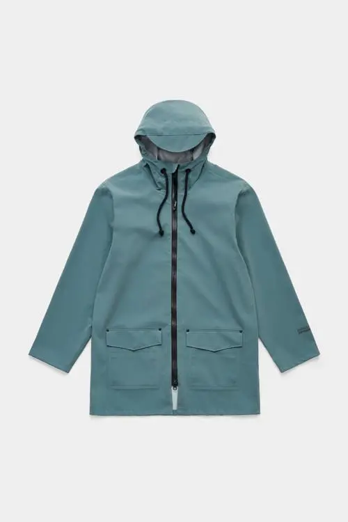Stutterheim Stockholm Patch Raincoat - Moon Rock