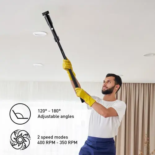 PURSONIC Cleanmax Duo Bundle Usb Rechargeable Cordless Handheld Vacuum Cleaner + Electric Scalable Scrubber Brush