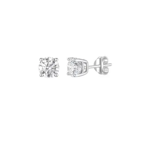 DONATELLO GIAN Tennis Necklace And Stud Earrings Set - Silver