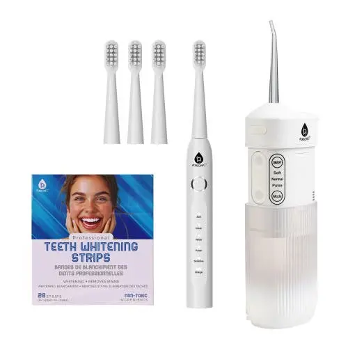 PURSONIC Powersmile Bundleusb Rechargeable Sonic Toothbrush - White