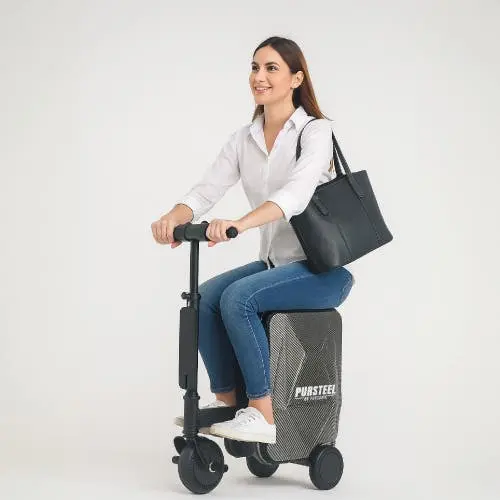 PURSONIC Smart Rideable Motorized Suitcase