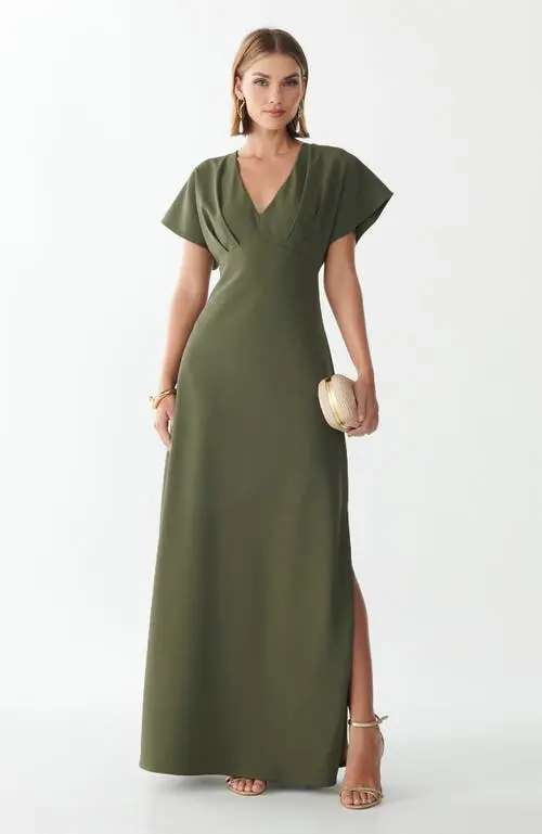 BWLDR Aura Maxi Dress - Olive