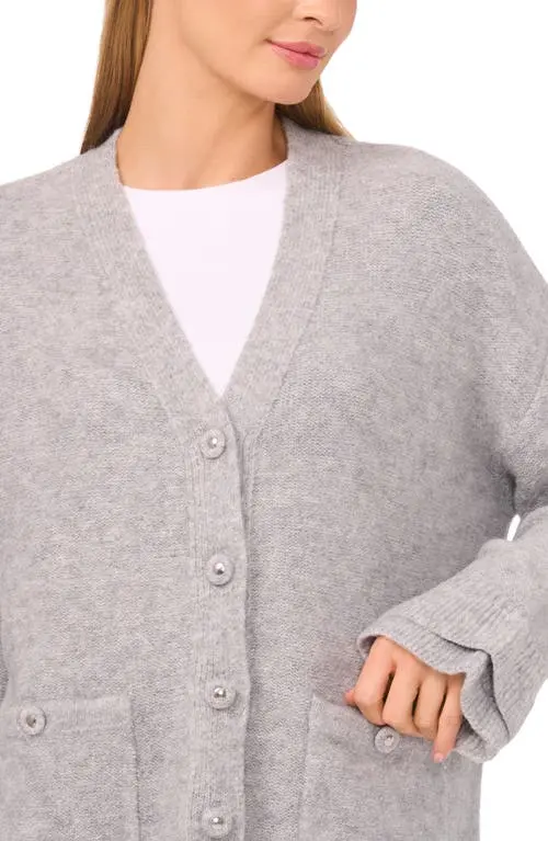 CECE DUPRAZ Ruffle Cuff Longline Cardigan