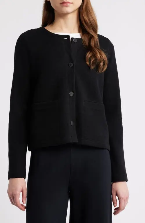 Eileen Fisher Organic Cotton Short Jacket