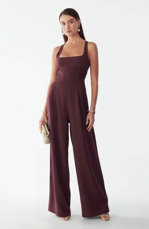 BWLDR Cherie Jumpsuit - Wine