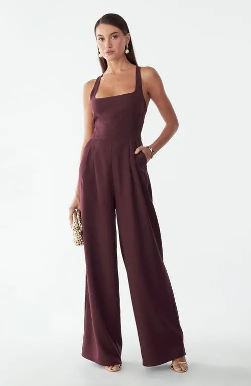 BWLDR Cherie Jumpsuit - Wine