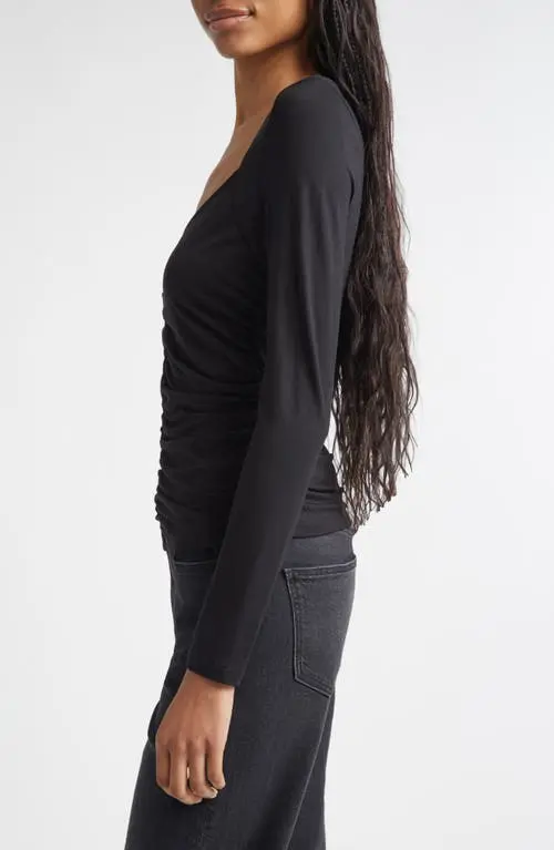 Veronica Beard Salem Ruched Top