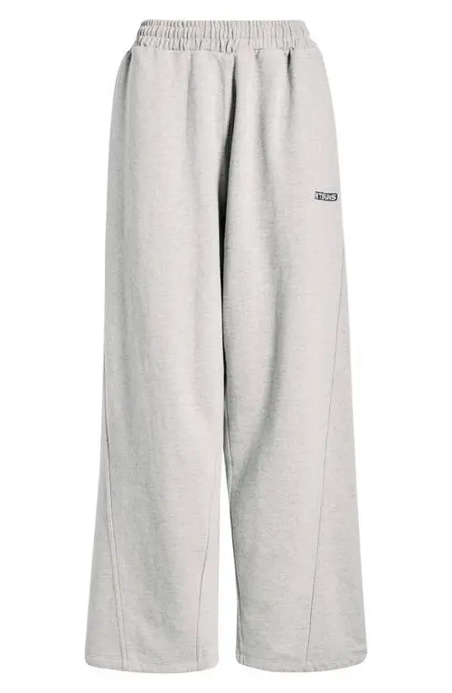 IETS FRANS Big Simmi Wide Leg Sweatpants - Grey