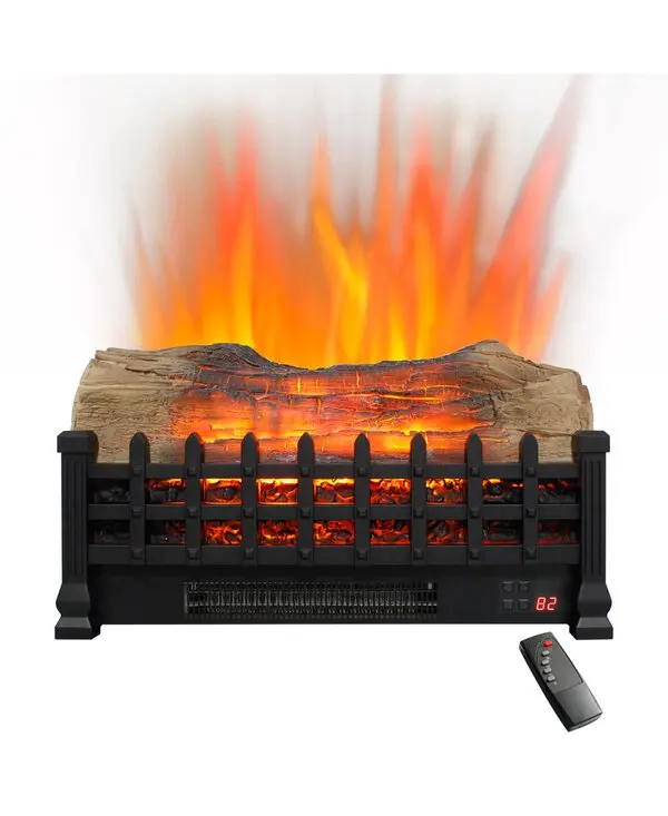 FLYNAMA 20 Inch Electric Fireplace 3d Log Set Insert