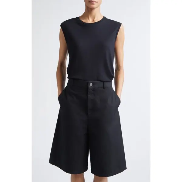 Partow Oliver Modal & Cashmere Tank - Black