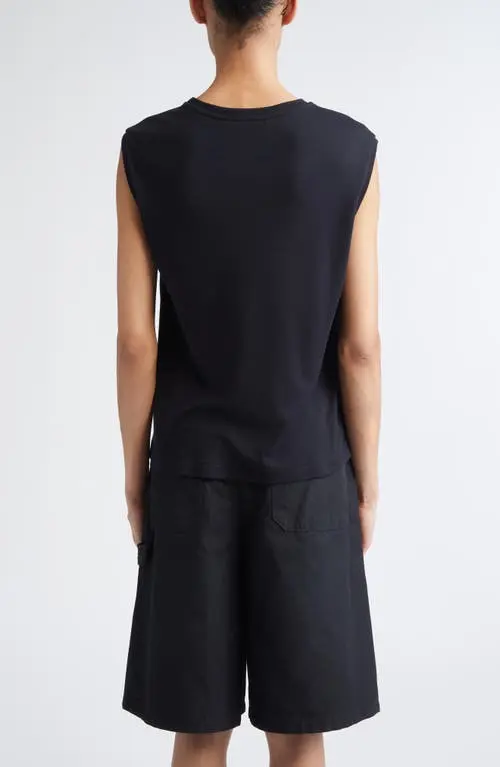 Partow Oliver Modal & Cashmere Tank - Black