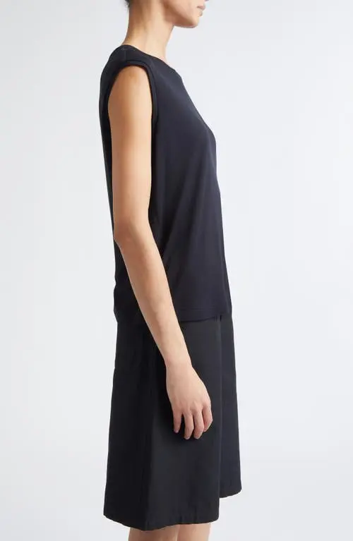 Partow Oliver Modal & Cashmere Tank - Black