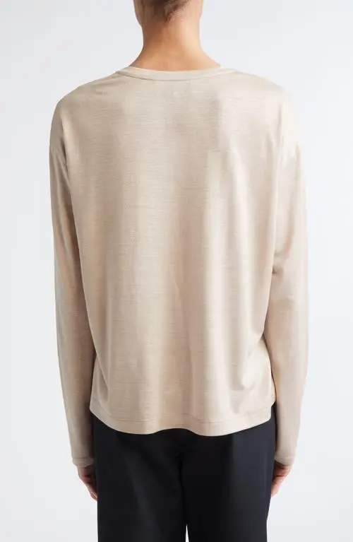 Partow Myrtle Long Sleeve Modal & Cashmere T-shirt - Blush