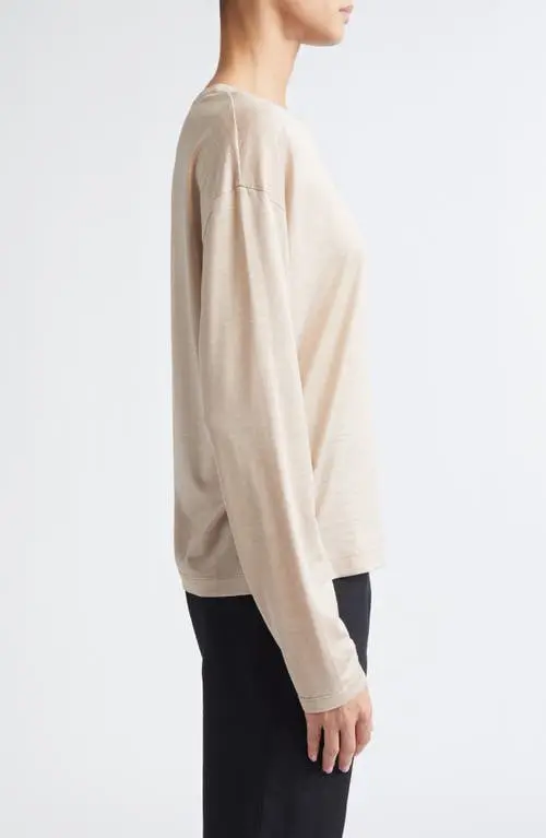 Partow Myrtle Long Sleeve Modal & Cashmere T-shirt - Blush