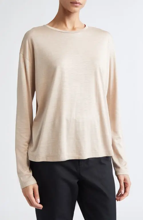 Partow Myrtle Long Sleeve Modal & Cashmere T-shirt - Blush