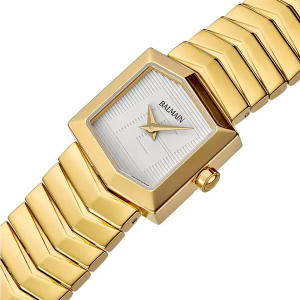 Balmain Taffetas Hexagonal Bracelet Watch - Stainless/yellow Gold Pvd