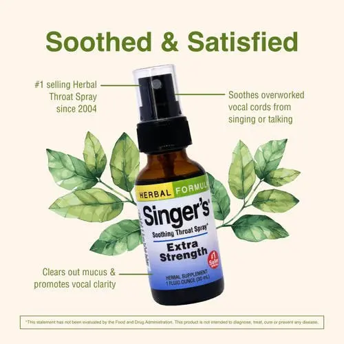 TRACE MINERALS Singer's Saving Grace Extra Strengthherbal Remedy Spray Aids Throat Comfort & Healthsoothing Hydrating Throat Supportthroat