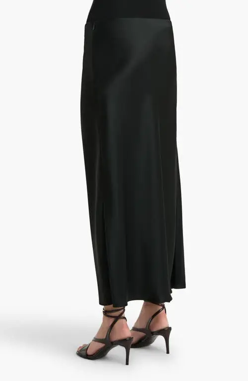 Khaite Demi Satin Midi Skirt