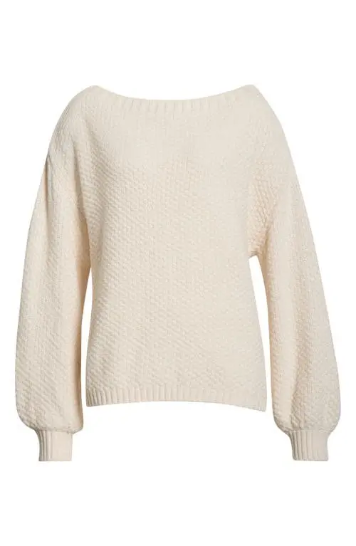 PACSUN Wren Off-the-shoulder Sweater - Ivory