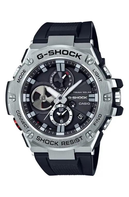 G-Shock G-steel Chronograph Watch - Black/silver