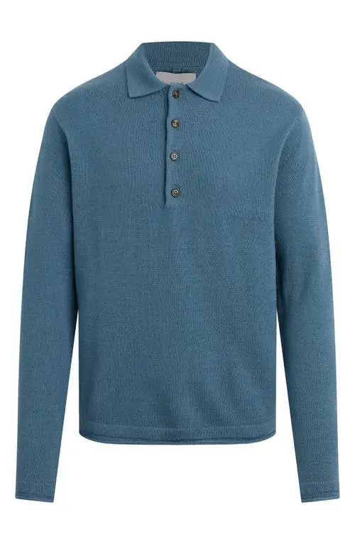 Joe's Jeans Long Sleeve Wool Polo Sweater