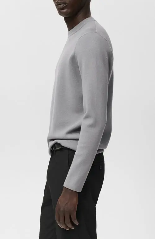 Mango Regular Fit Crewneck Sweater - Grey