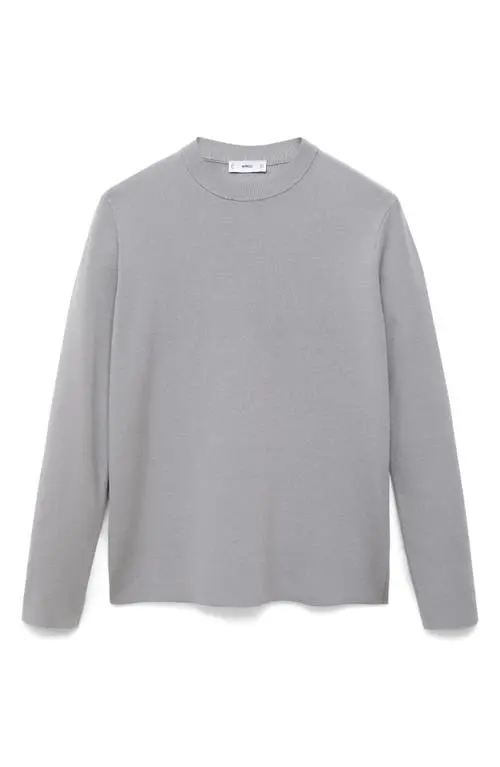 Mango Regular Fit Crewneck Sweater - Grey