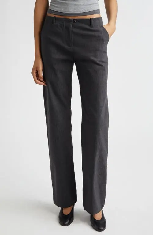 Paloma Wool Sil Herringbone Suiting Straight Leg Trousers