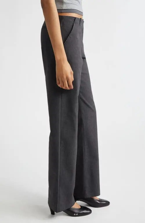 Paloma Wool Sil Herringbone Suiting Straight Leg Trousers