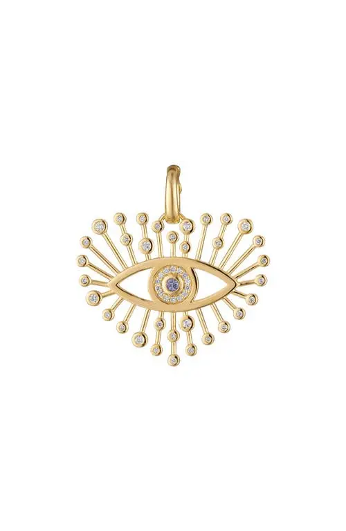 EDEN PRESLEY Diamond Pendant - Metallic Gold