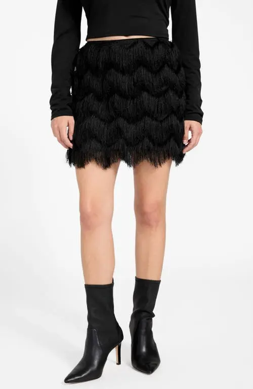 Guess Fringe Mini Skirt