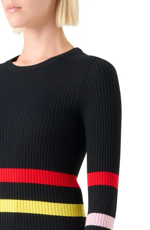 Akris Stripe Virgin Wool Rib Sweater