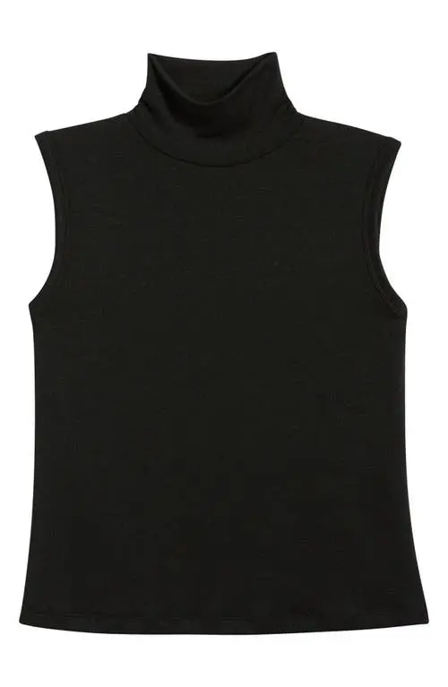 Rag & Bone Sleeveless Turtleneck Knit Top - Black