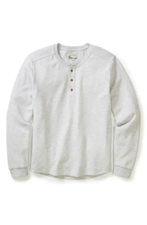 Marine Layer Pacifica Stretch Henley - Light Grey