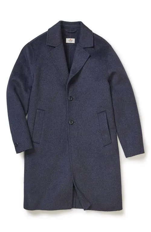 Marine Layer Irving Brushed Melton Longline Topcoat
